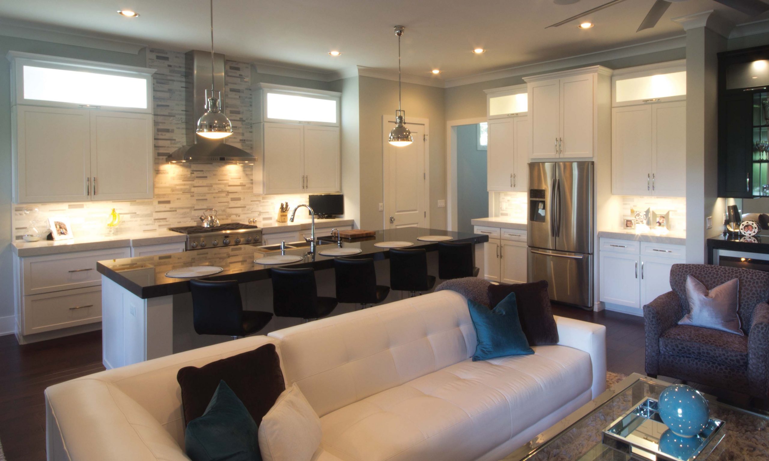 Arts & Crafts Flat Maple - Alabaster - Kitchen Cabinets & Tiles, NJ ...