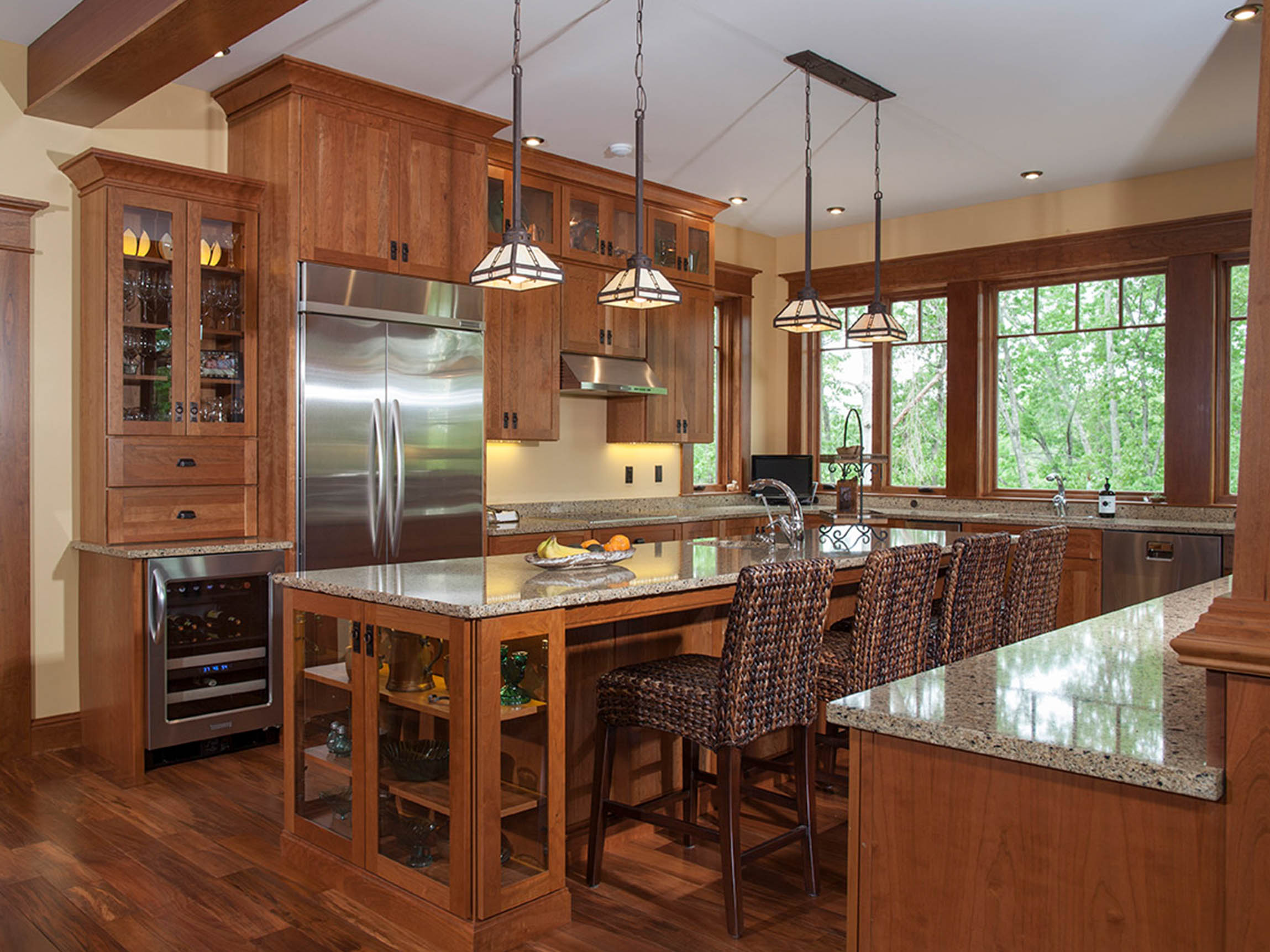 Eggshell on Maple Full Overlay using Landes Door - Kitchen Cabinets ...
