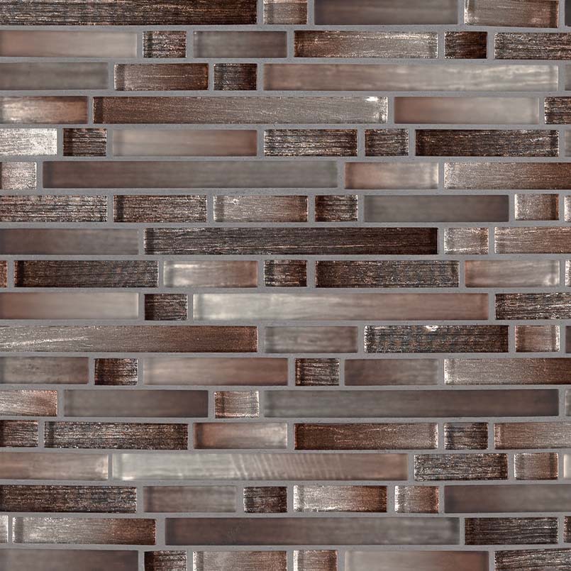 Emperador Splitface Interlocking Pattern - Kitchen Cabinets & Tiles, NJ ...