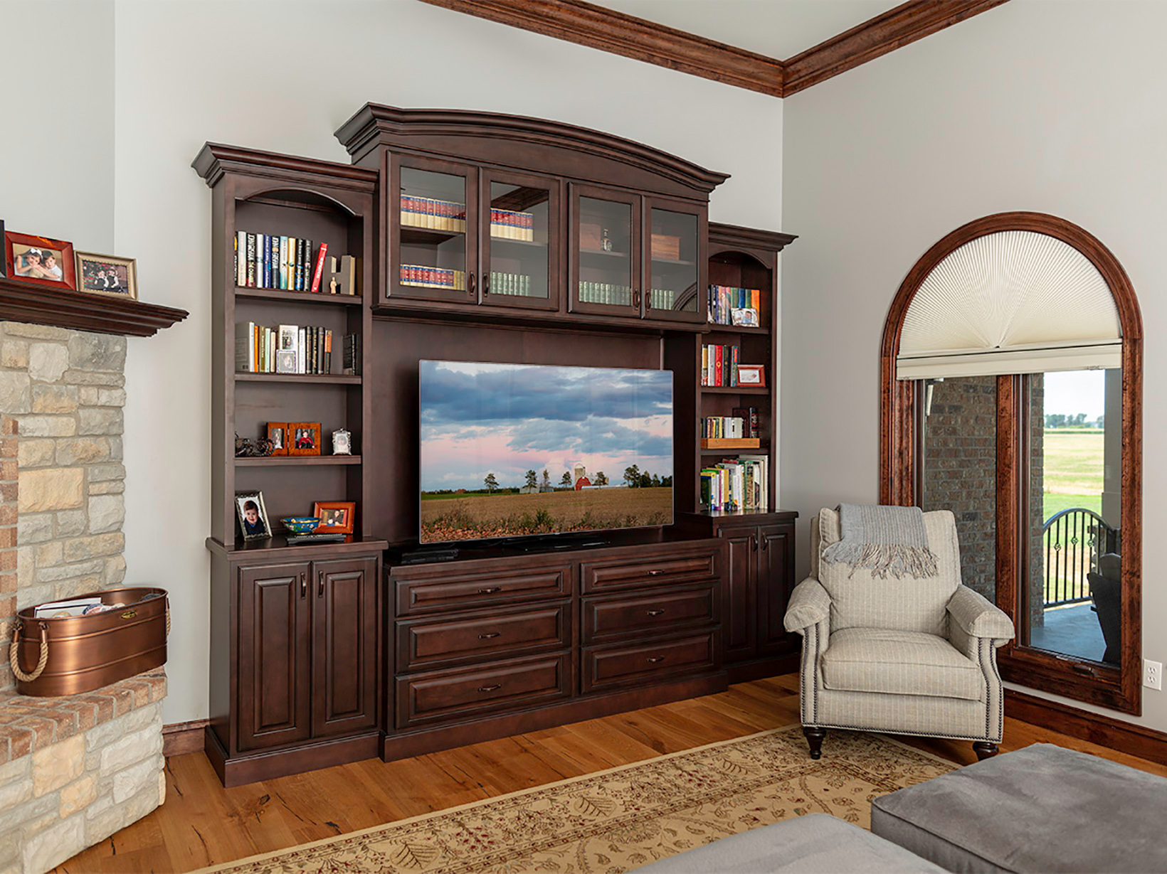 Merlot on Maple Standard Overlay using Square Raised Door - Kitchen ...