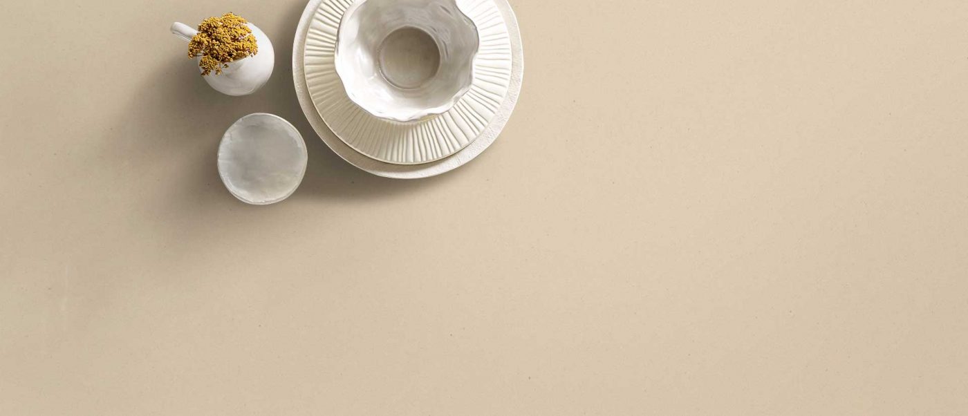 Ivory Cream Quartz Countertop - Kitchen Cabinets & Tiles, NJ | Art of ...