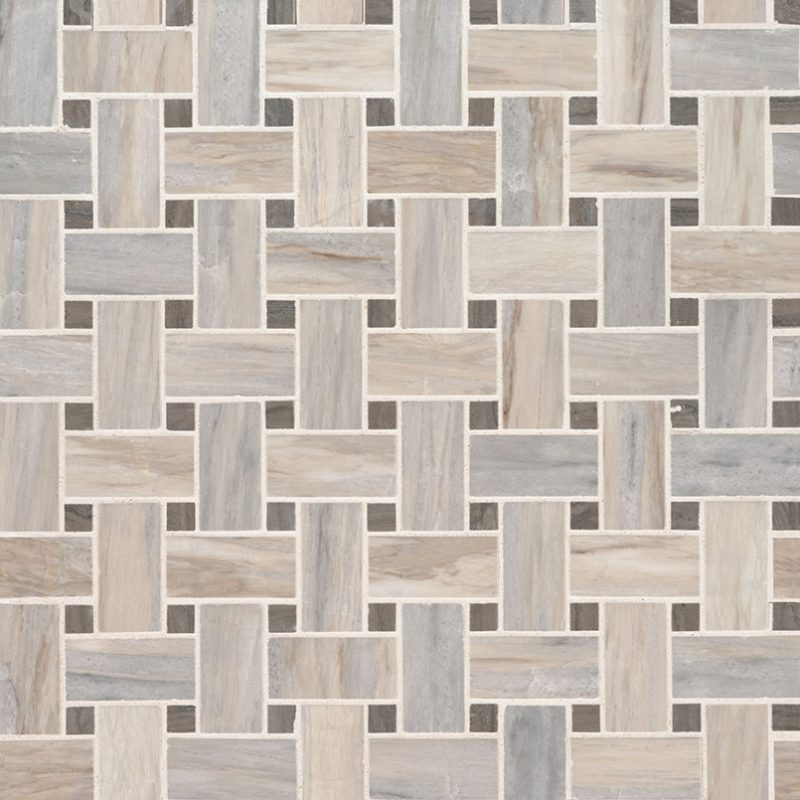 Angora Framework Polished Subway Tile Backsplash - Kitchen Cabinets ...