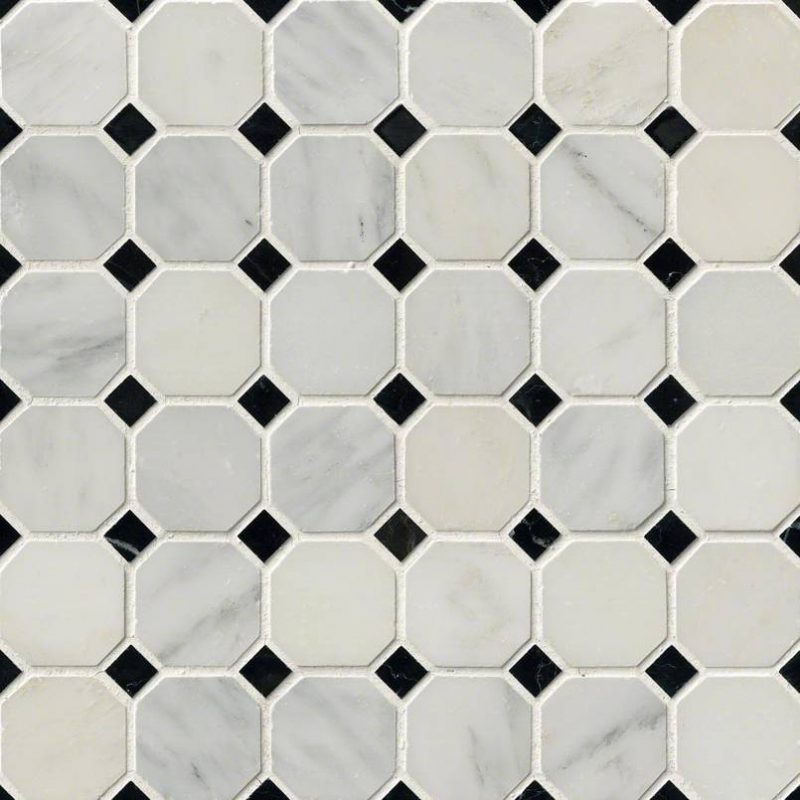 Greecian White Octagon Backsplash Tile - Kitchen Cabinets & Tiles, NJ ...