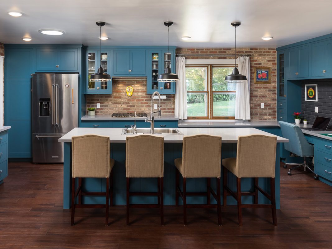 Repose Gray on Maple Standard Overlay using Square Flat Door - Kitchen ...